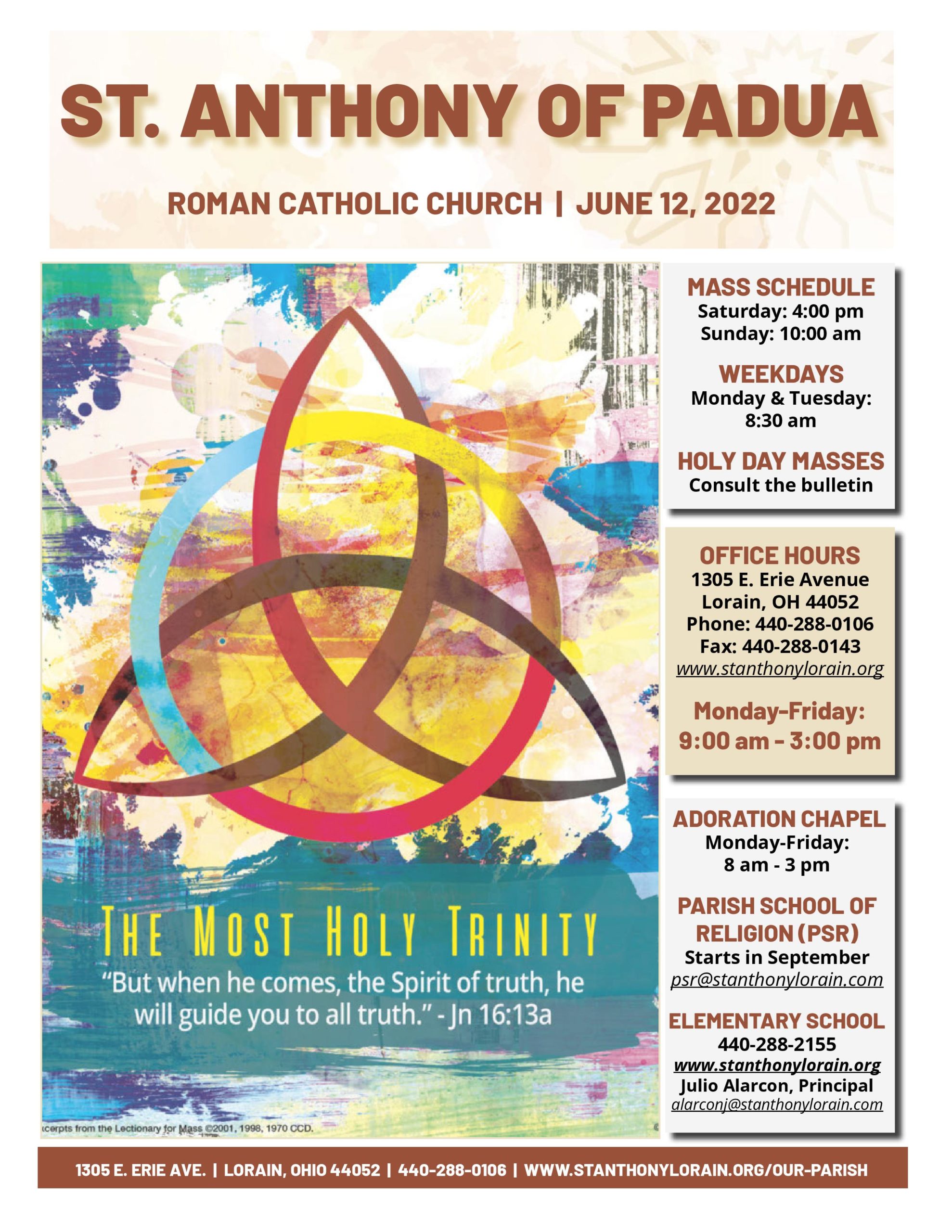 Weekly Bulletin – St. Anthony of Padua Catholic School & Preschool