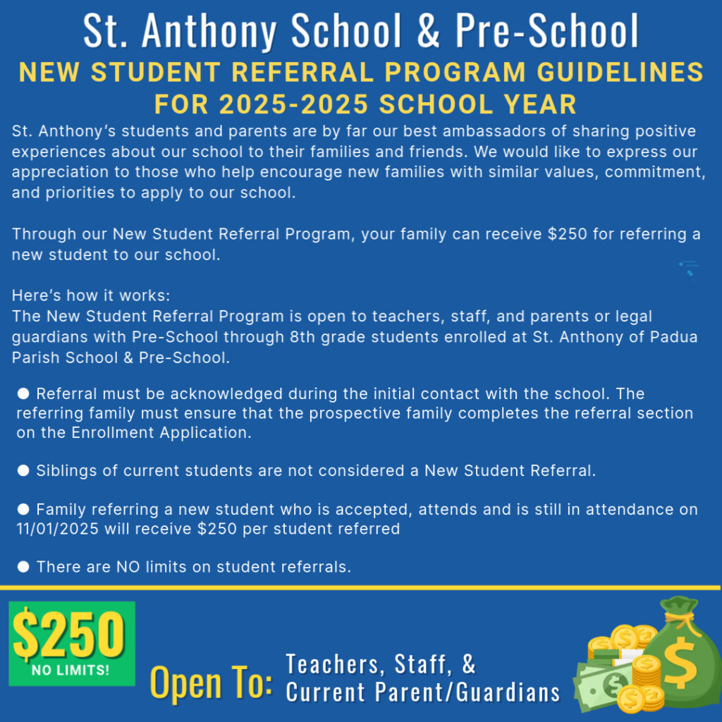 Student Referral Guidelines 2025-2026 – St. Anthony of Padua Catholic ...